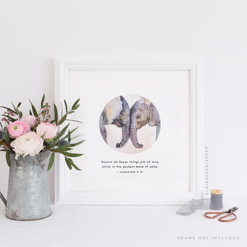 Perfect Bond Of Unity - Colossians 3:14 | Scripture Art Print – Painted ...